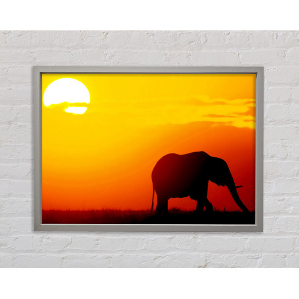 Bright Star Goldener Elefant - Einzelner Bilderrahmen Kunstdrucke auf Leinwand | Wayfair.de
